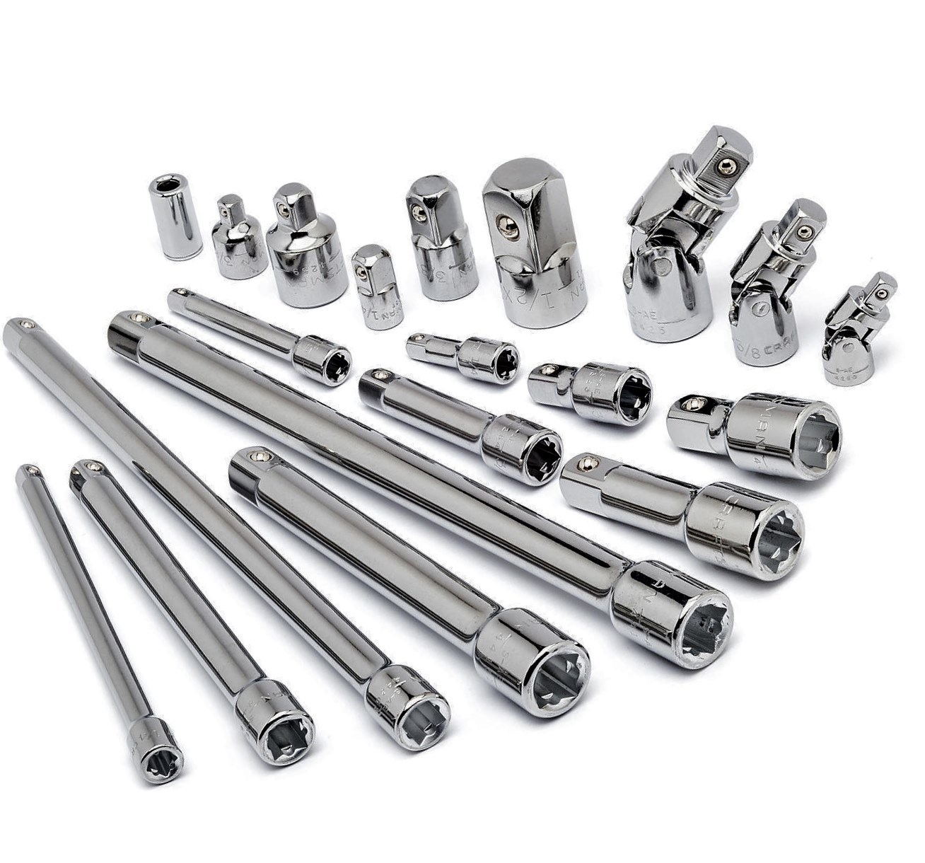 Craftsman 20pc CRAFTSMAN EXTENSION BAR SOCKET ADAPTOR REDUCER UNIVERSAL ...