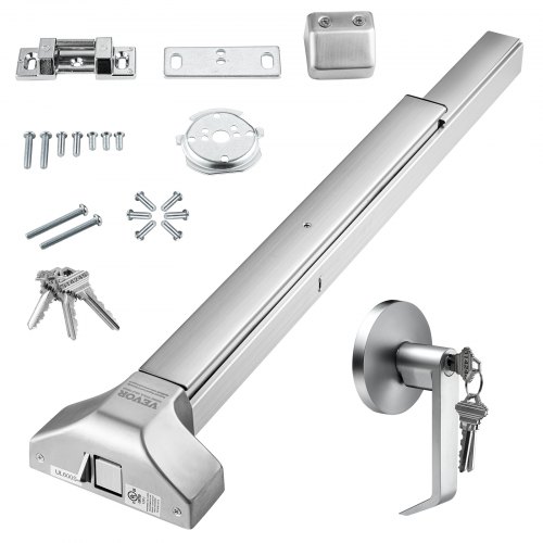 VEVOR Push Bar Door Locks, Stainless Steel Panic Bars for Exit Doors ...