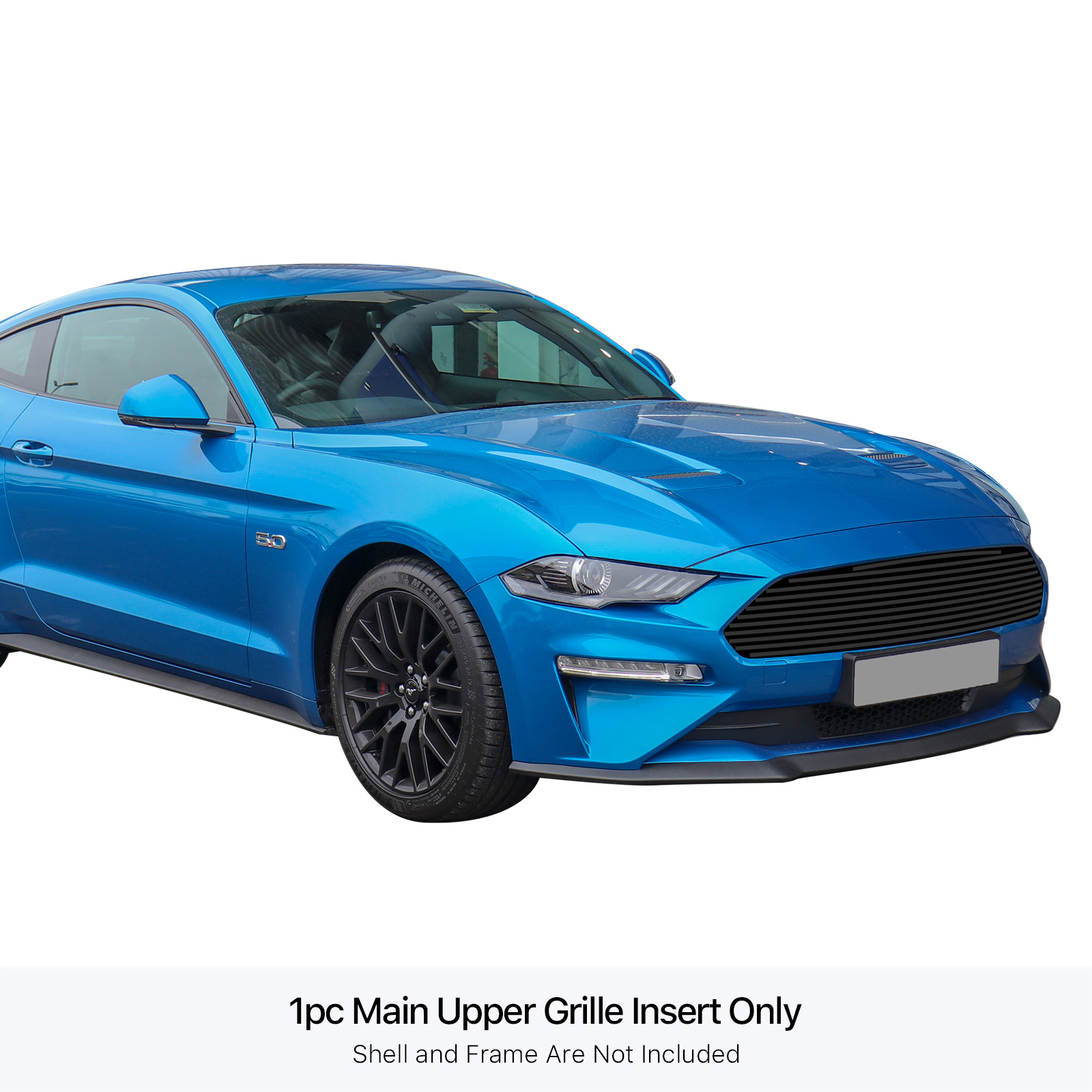 APS 2018-2022 Ford Mustang Only for V8 GT models Black Stainless Steel ...