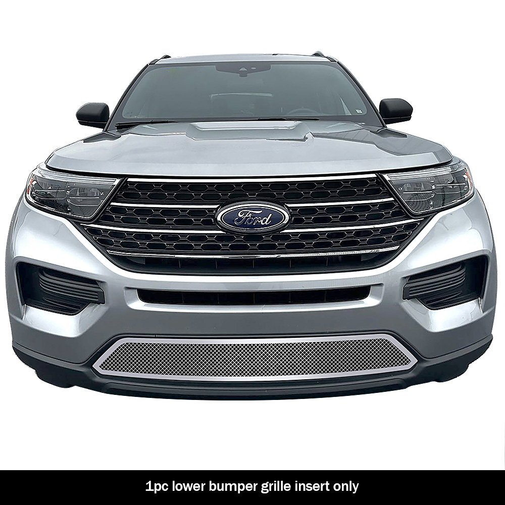 APS 2020-2022 Ford Explorer Without Sensor Mesh Grille 1.8 mm wire mesh