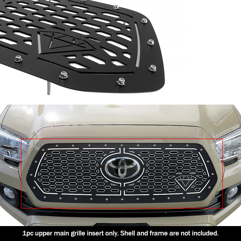 APS 2018-2019 Toyota Tacoma with front sensor TSS Sheet Grille double ...