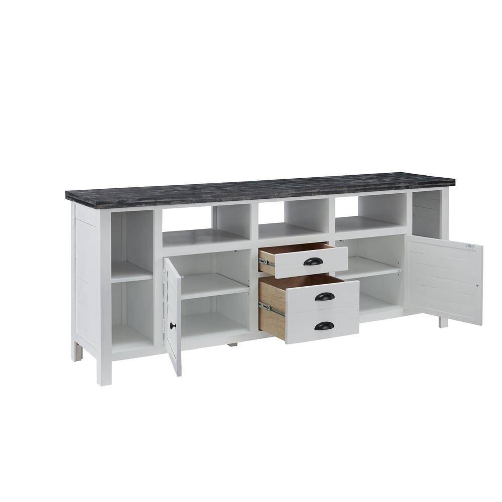 Progressive Furniture 80 Inch Media console, White