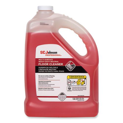 SC JOHNSON PROFESSIONAL 680079 Heavy Duty Neutral Floor Cleaner, Fresh Scent, 1 gal Bottle, 4/Carton