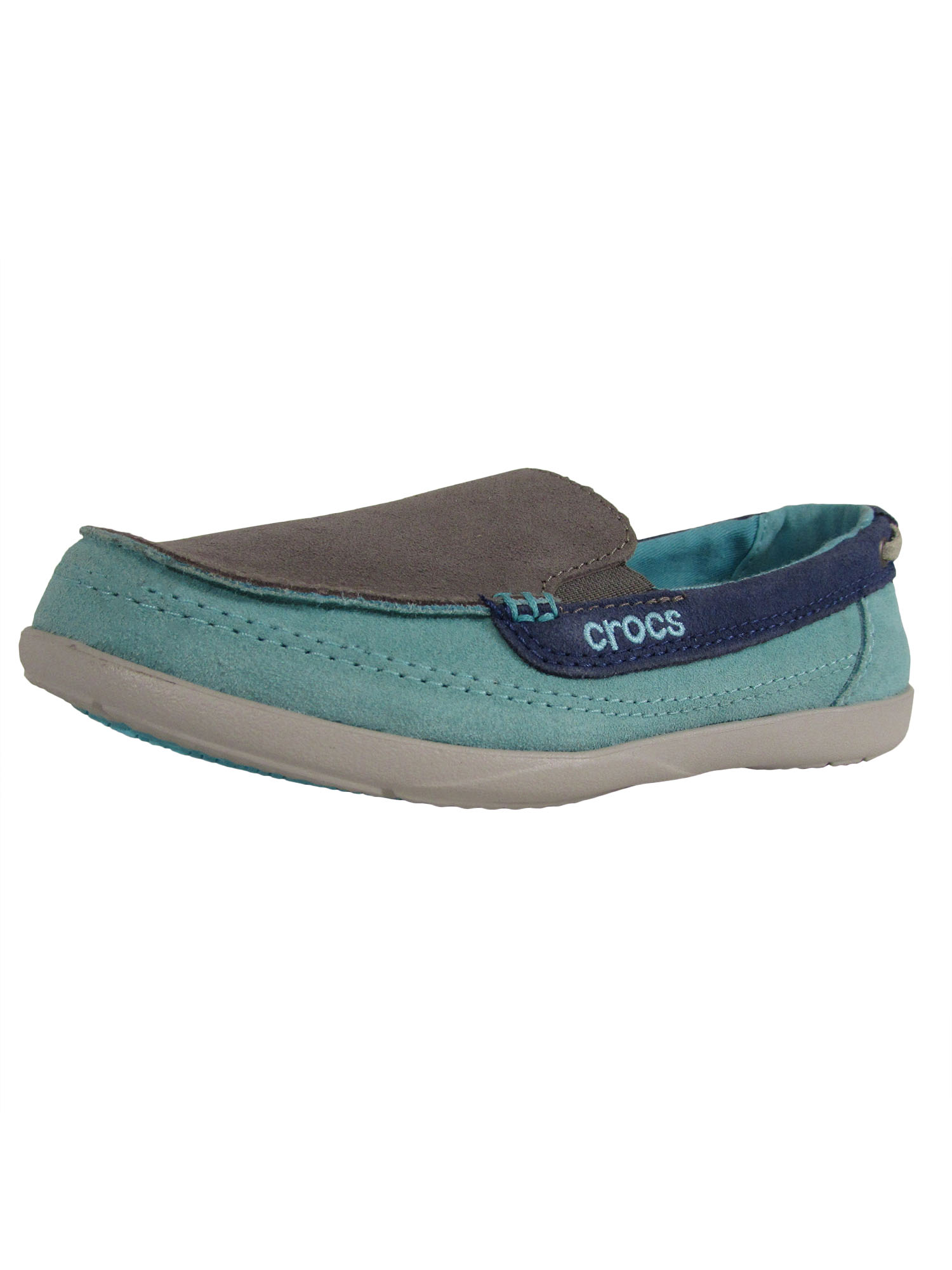Crocs Womens Walu Suede Loafer Shoes