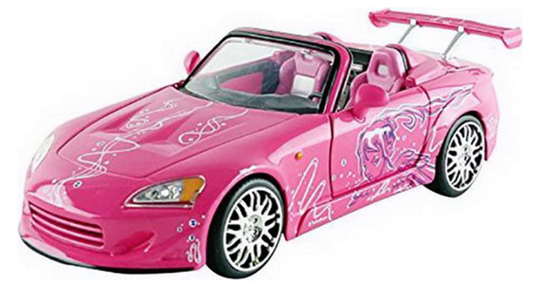 Endless Games Sukis Honda S2000 Convertible Diecast Model Car, Pink