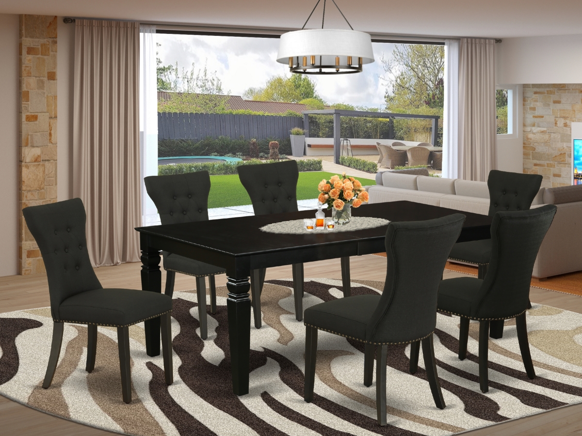 GSI Homestyles 7 Piece Logan Dining Table Set - Black