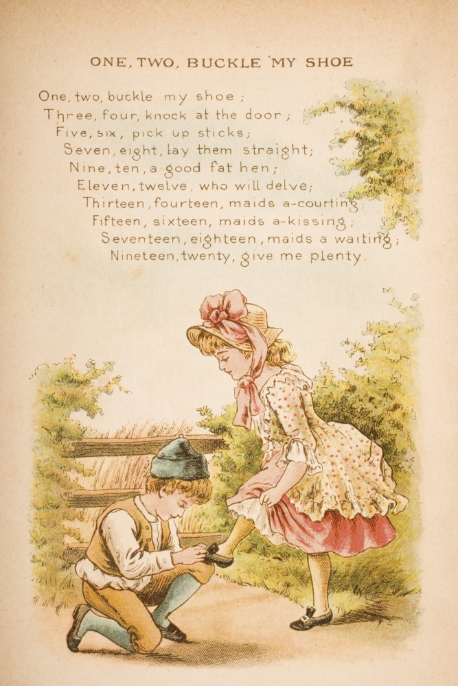 BrainBoosters Nursery Rhyme & Illustration of One Two Buckle My Shoe ...