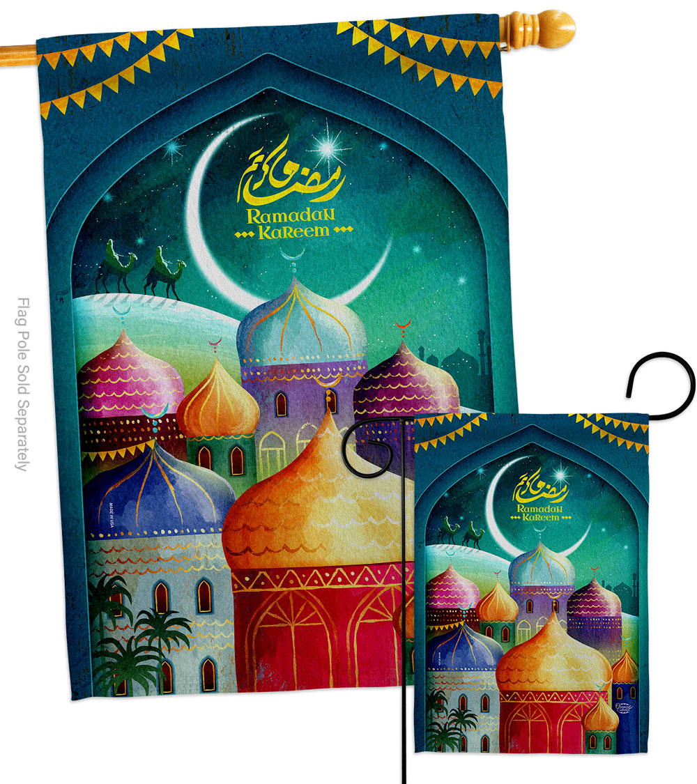 Cuadrilatero Happy Ramadan Kareem Religious 28 x 40 in. Double-Sided ...