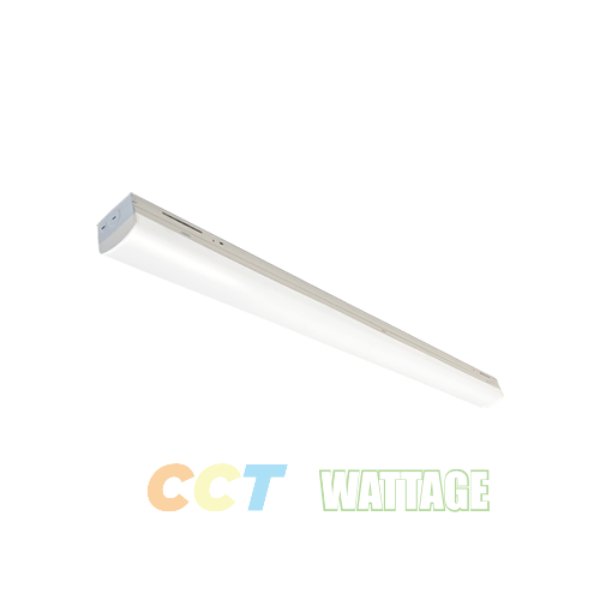 PORTOR PT-LS1-4F-3CP 4 ft. LED Linear Strip Luminaire Light with CCT & Wattage Selector