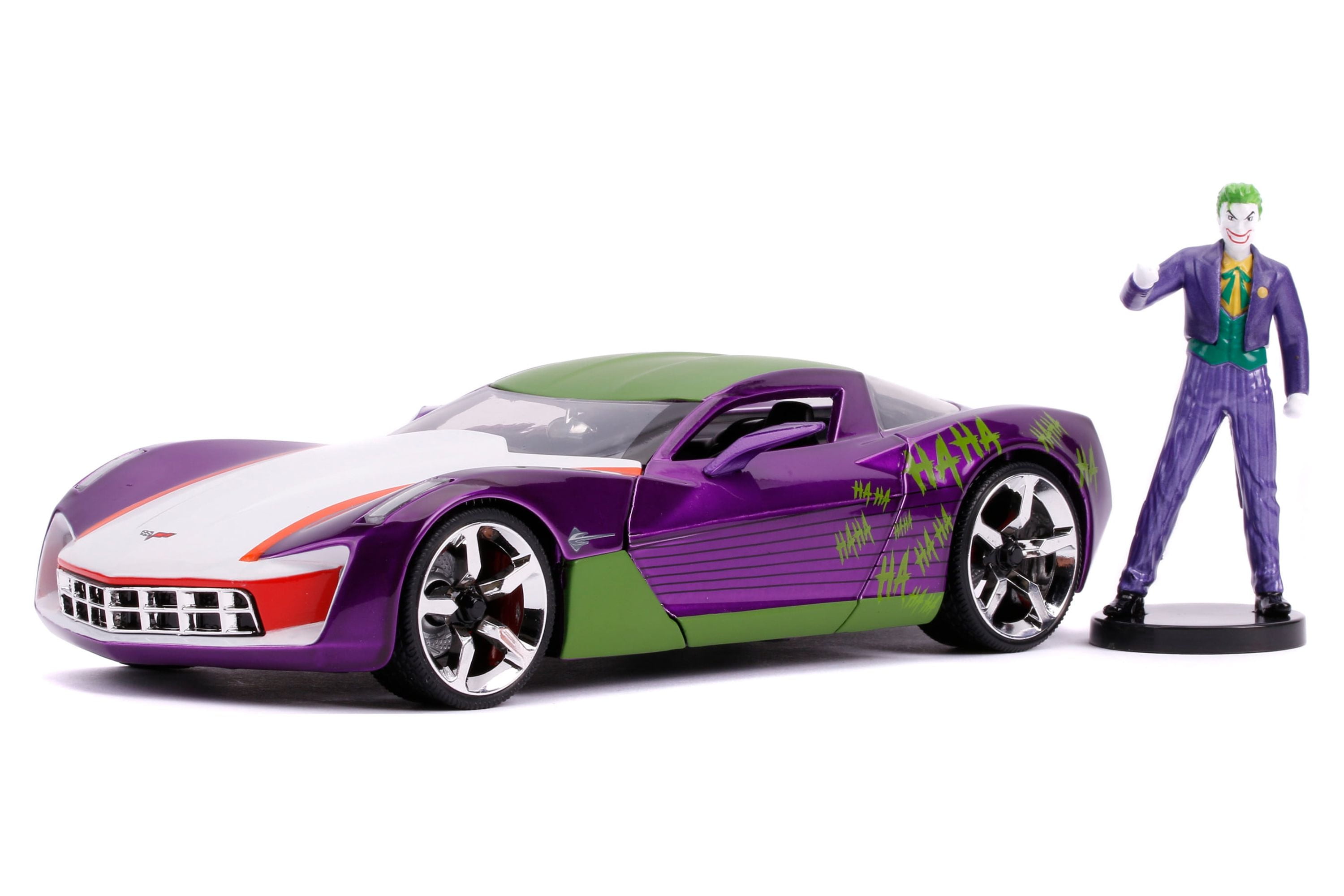 Jada Toys Jada 2009 Chevrolet Corvette Stingray with Joker Diecast Figure DC Comics Series 1 by ...