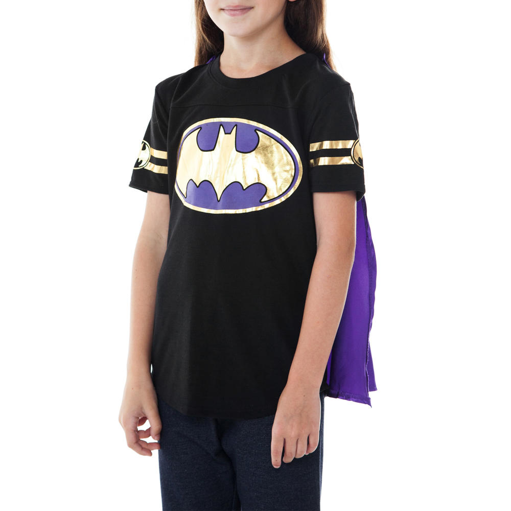 Dc Comics Dc Superhero Girls Batgirl Dress Up Costume T Shirt W Cape