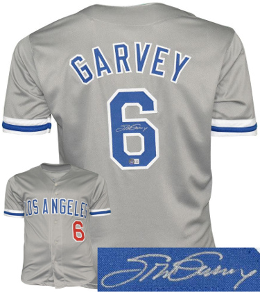 Athlon Sports Steve Garvey signed Los Angeles Gray Custom Stitched ...