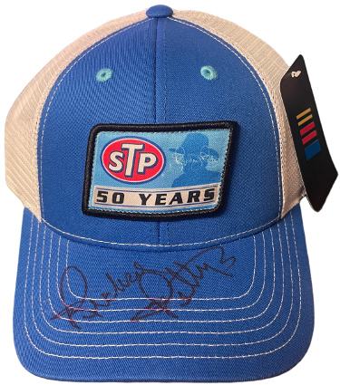Athlon Sports Richard Petty signed NASCAR Racing STP 50 Years Mesh Cap ...