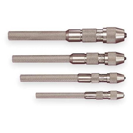 Starrett S240Z Starrett Pin Vise Set,0.010-0.200,Taper,4Pc S240Z
