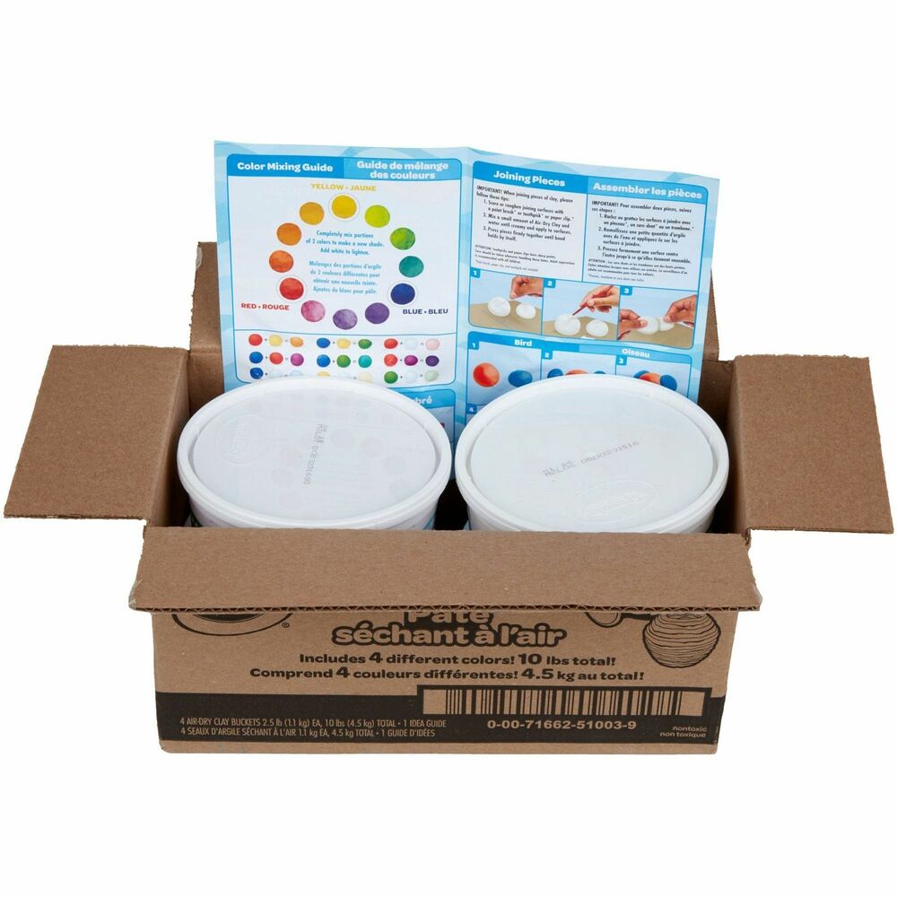 Crayola 575100 Crayola Air-Dry Clay - Classroom, Room - Assorted - 4 / Pack