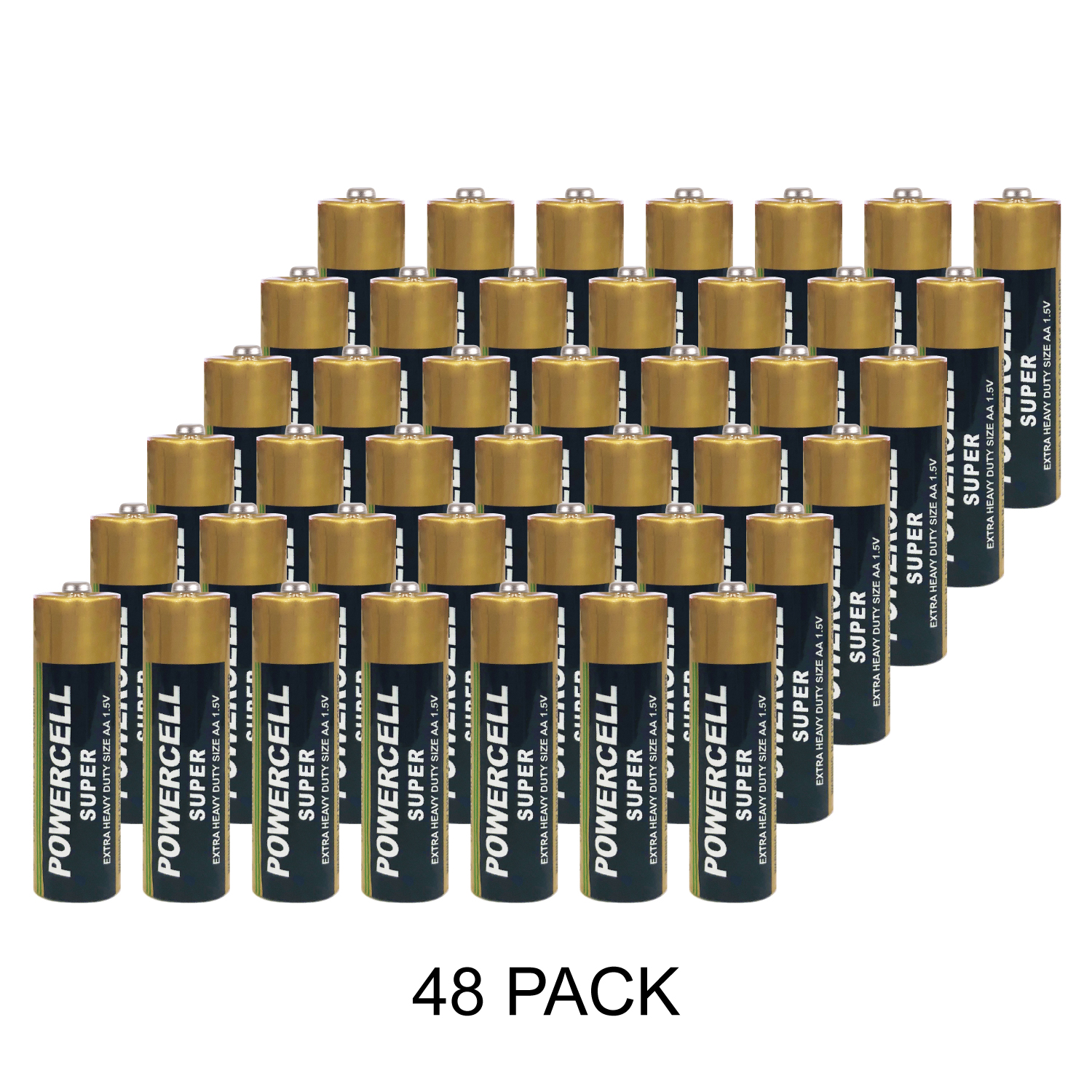Powercell Super Extra Heavy Duty Size AA 1.5V Batteries