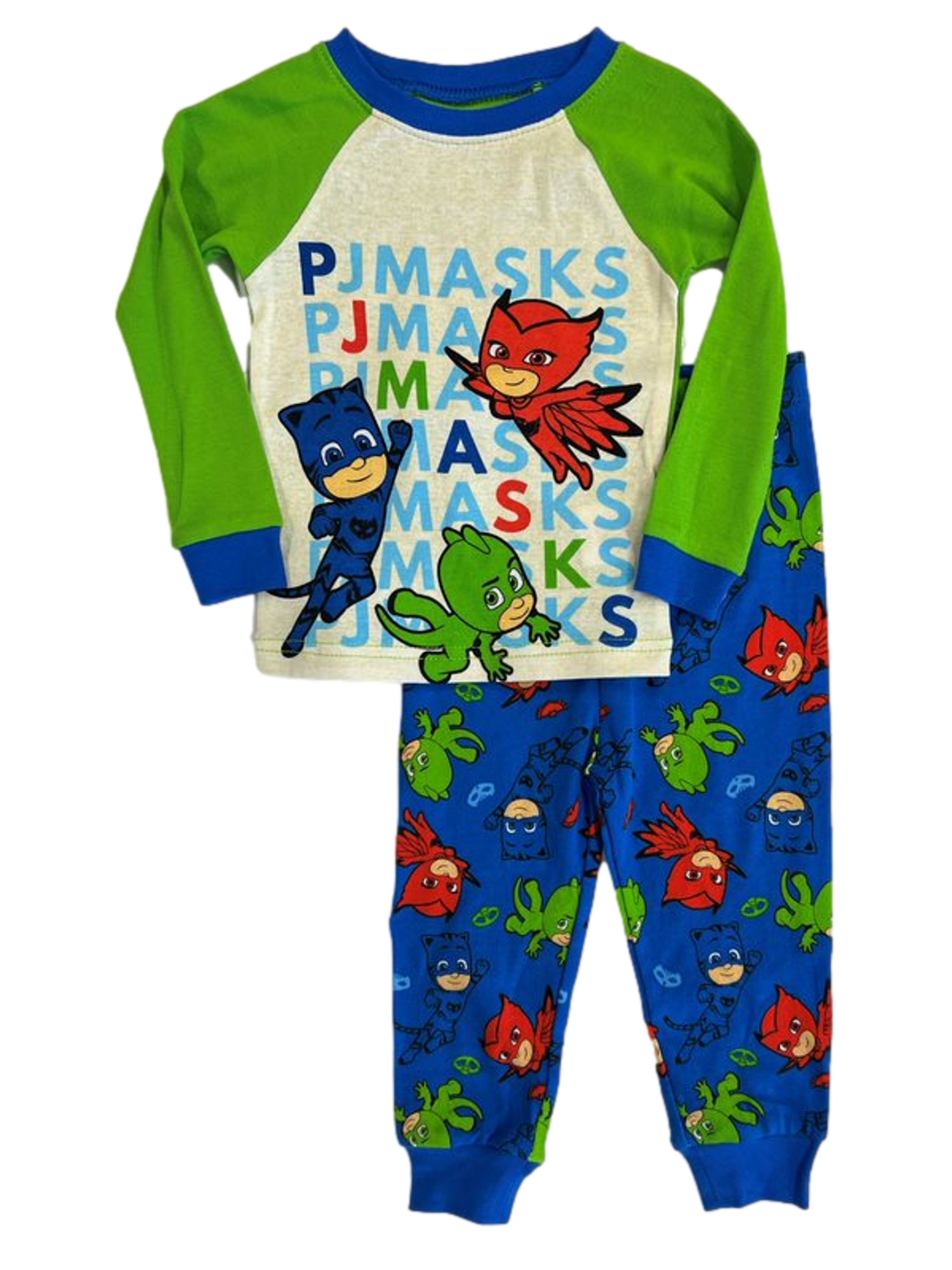 Pj Masks Toddler Boys PJ Masks Catboy Owlette & Gekko 2PC Blue & Green ...