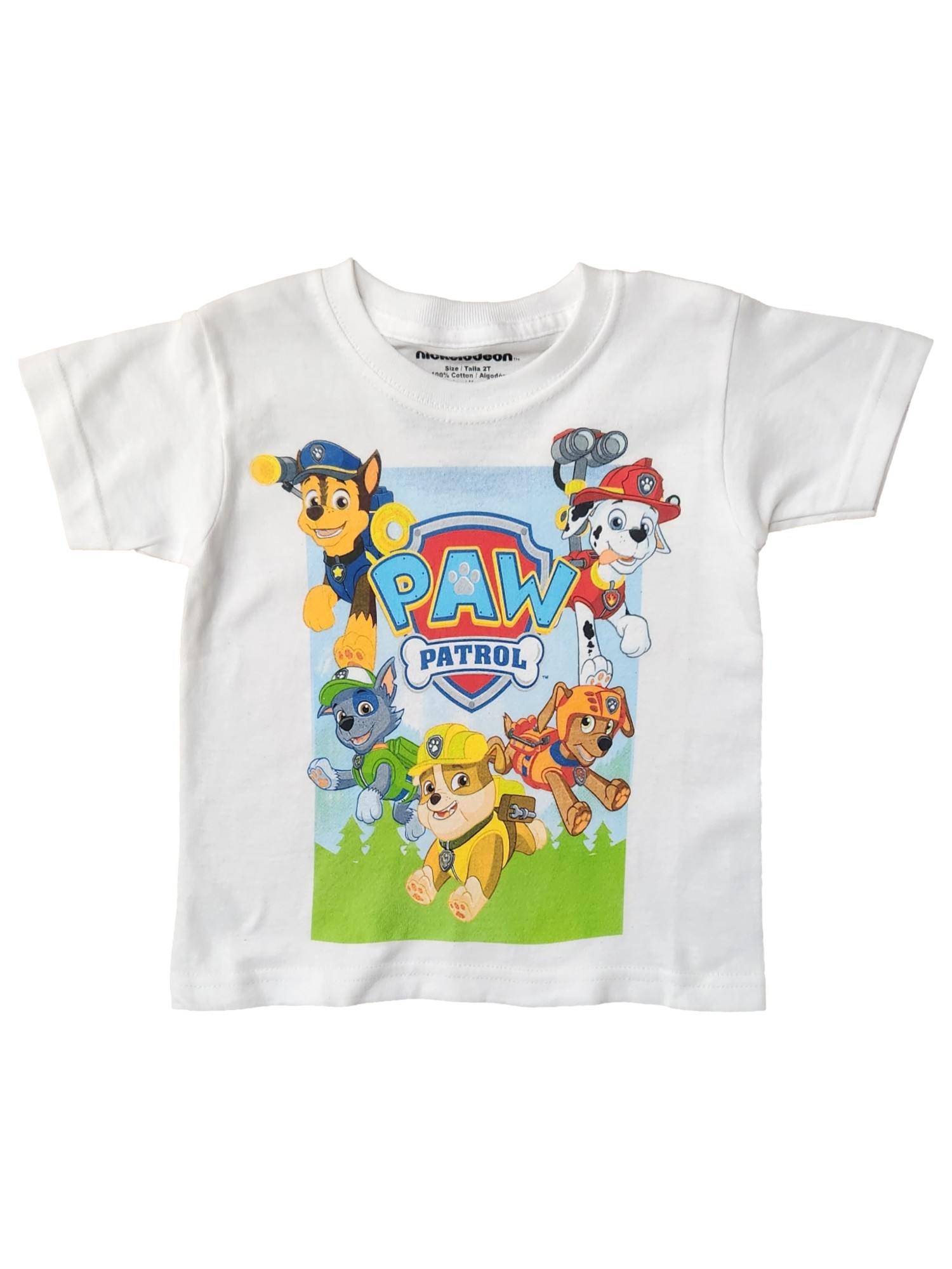 Nickelodeon Toddler Boys White Paw Patrol Puppy Dog Chase & Marshal T ...
