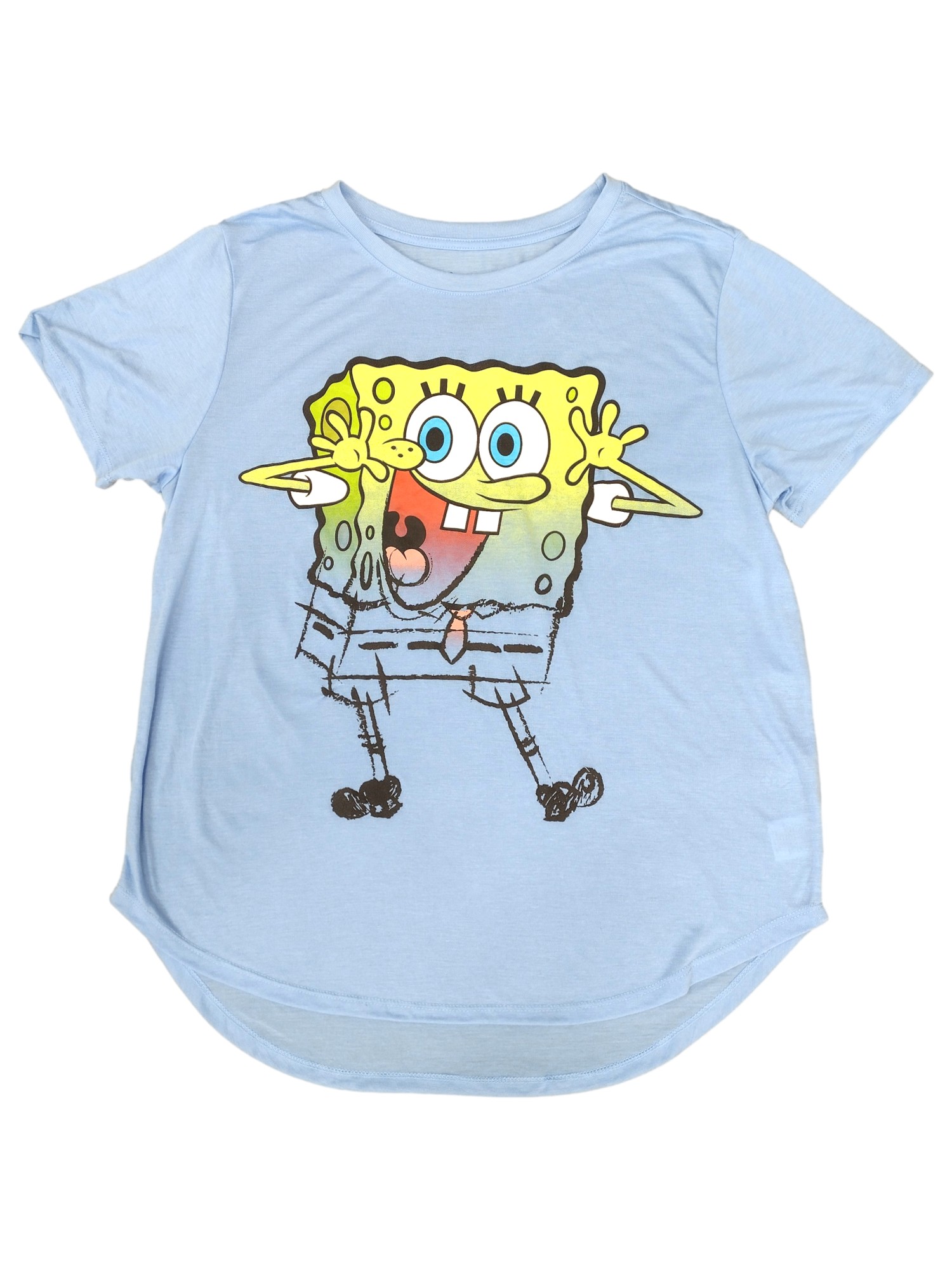 Nickelodeon Junior Womens Blue Nickelodeon SpongeBob Squarepants Tee ...