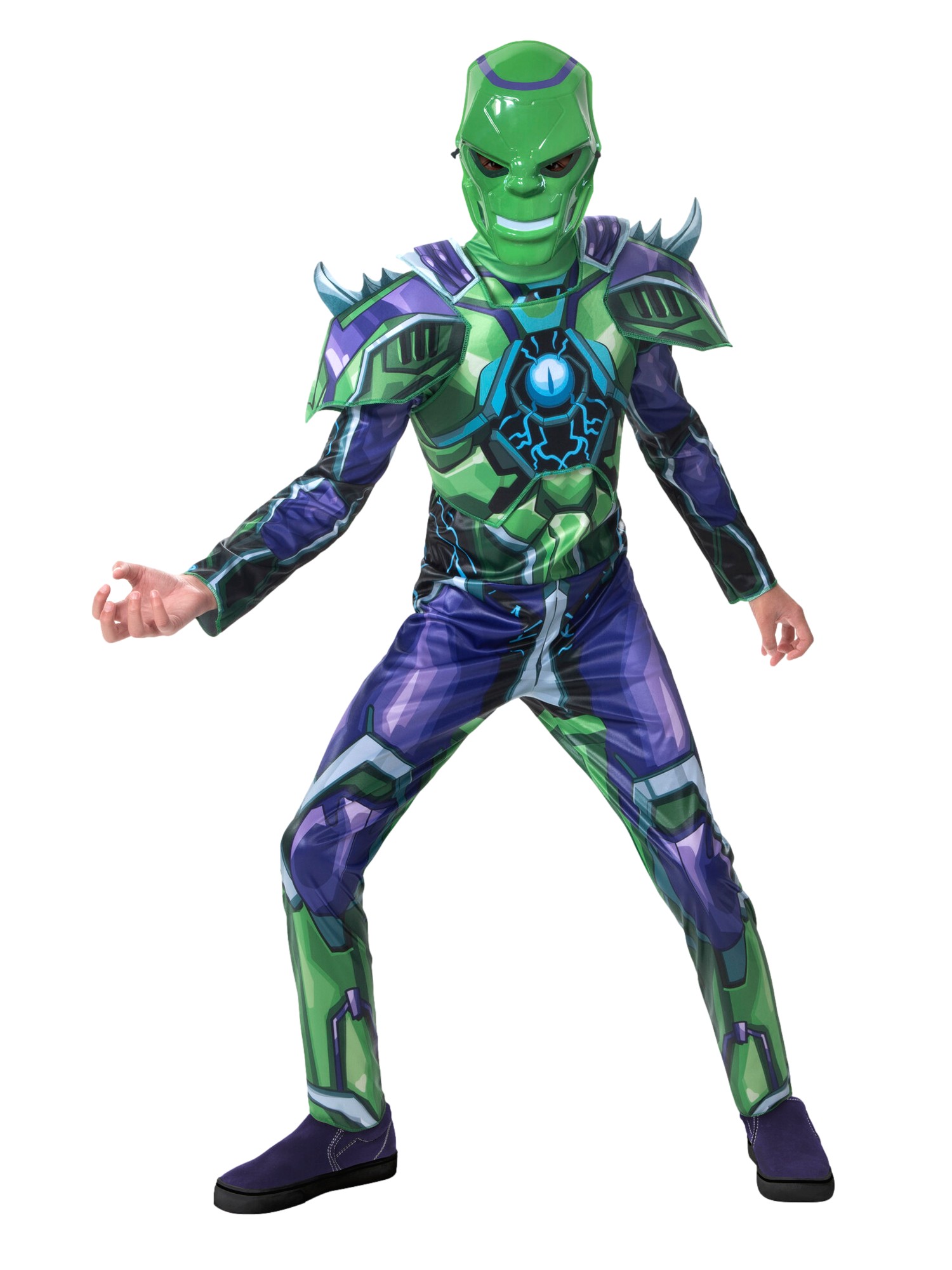 Jazwares Boys Marvel Monster Hunters Hulk Jumpsuit Muscle Chest Costume