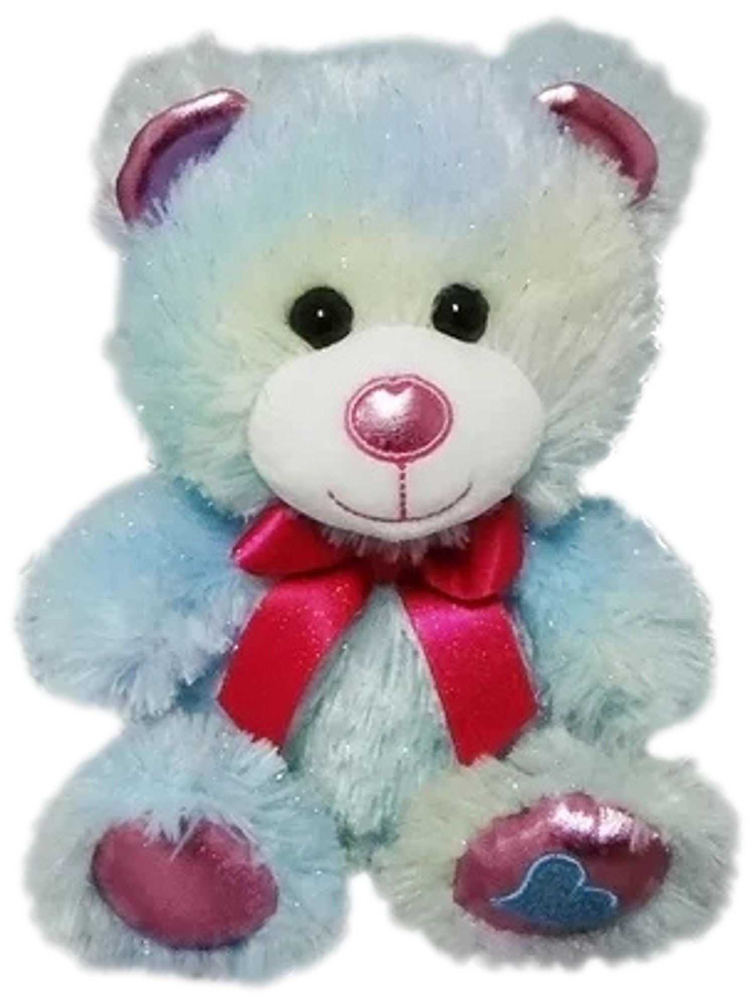 Way to Celebrate Plush 7 inch Small Fuzzy Blue Teddy Bear Stuffed ...