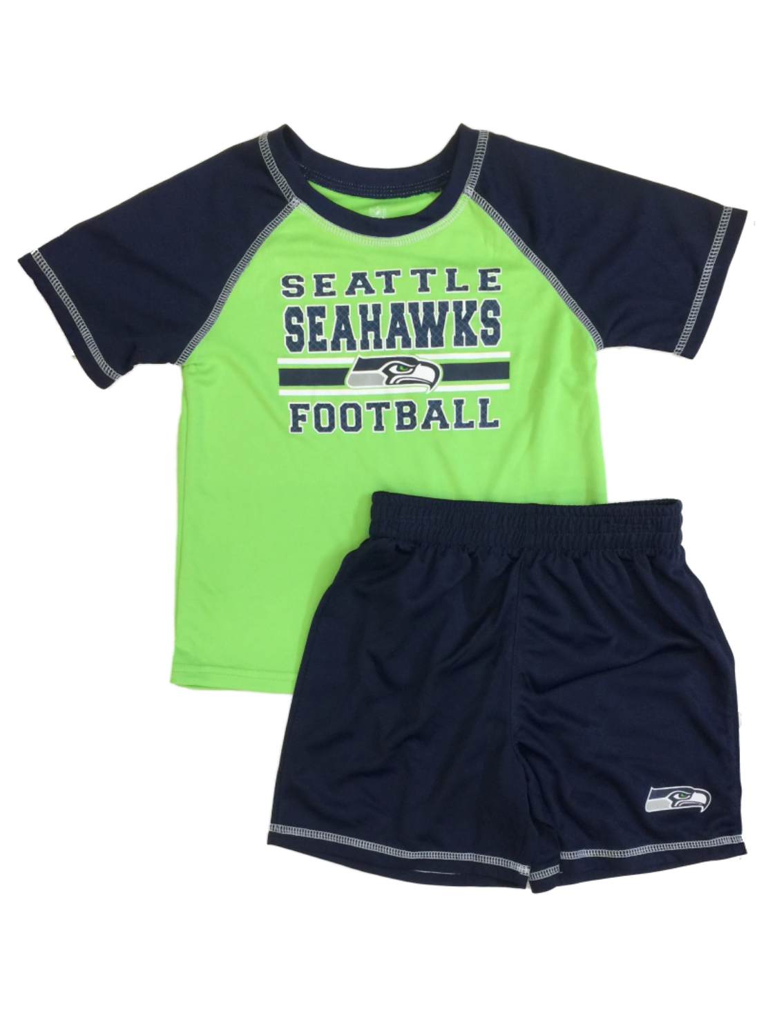 Team Apparel Toddler Boys Seattle Seahawks Football Outfit NFL Shorts ...