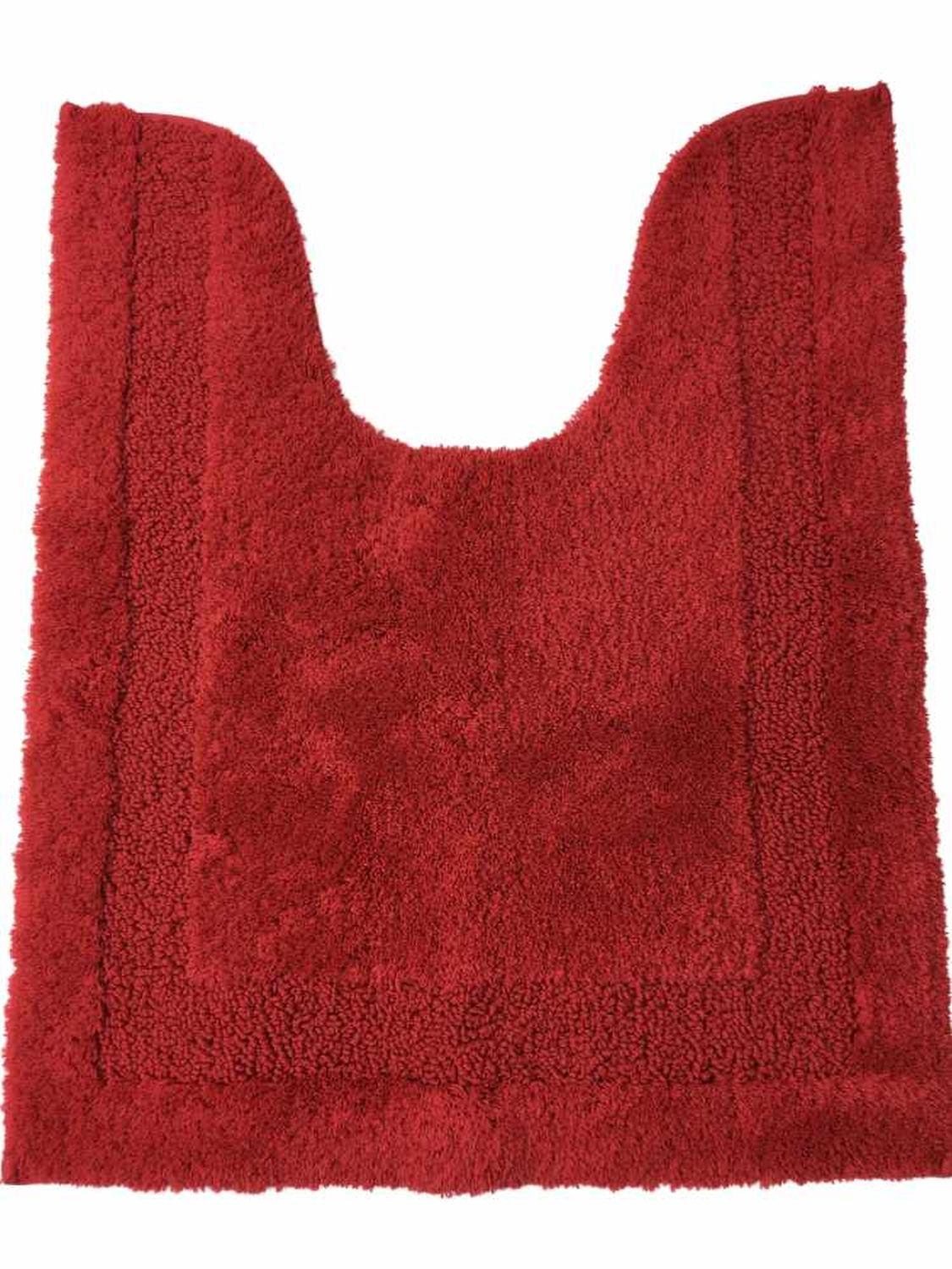 Chaps Home Chaps Richmond Red Plush Pile Contour Throw Rug Skid ...