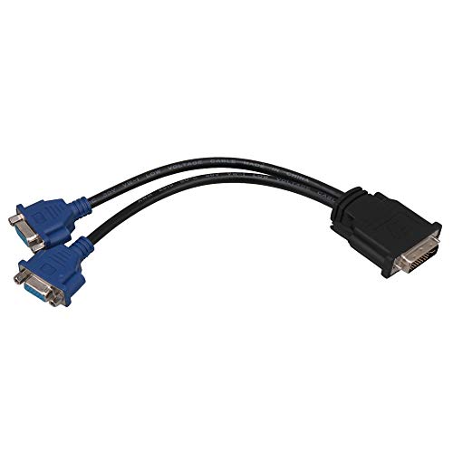 BQLZR DVI-Male DVI-I to VGA Female Monitor Video Splitter Adapter Cable ...
