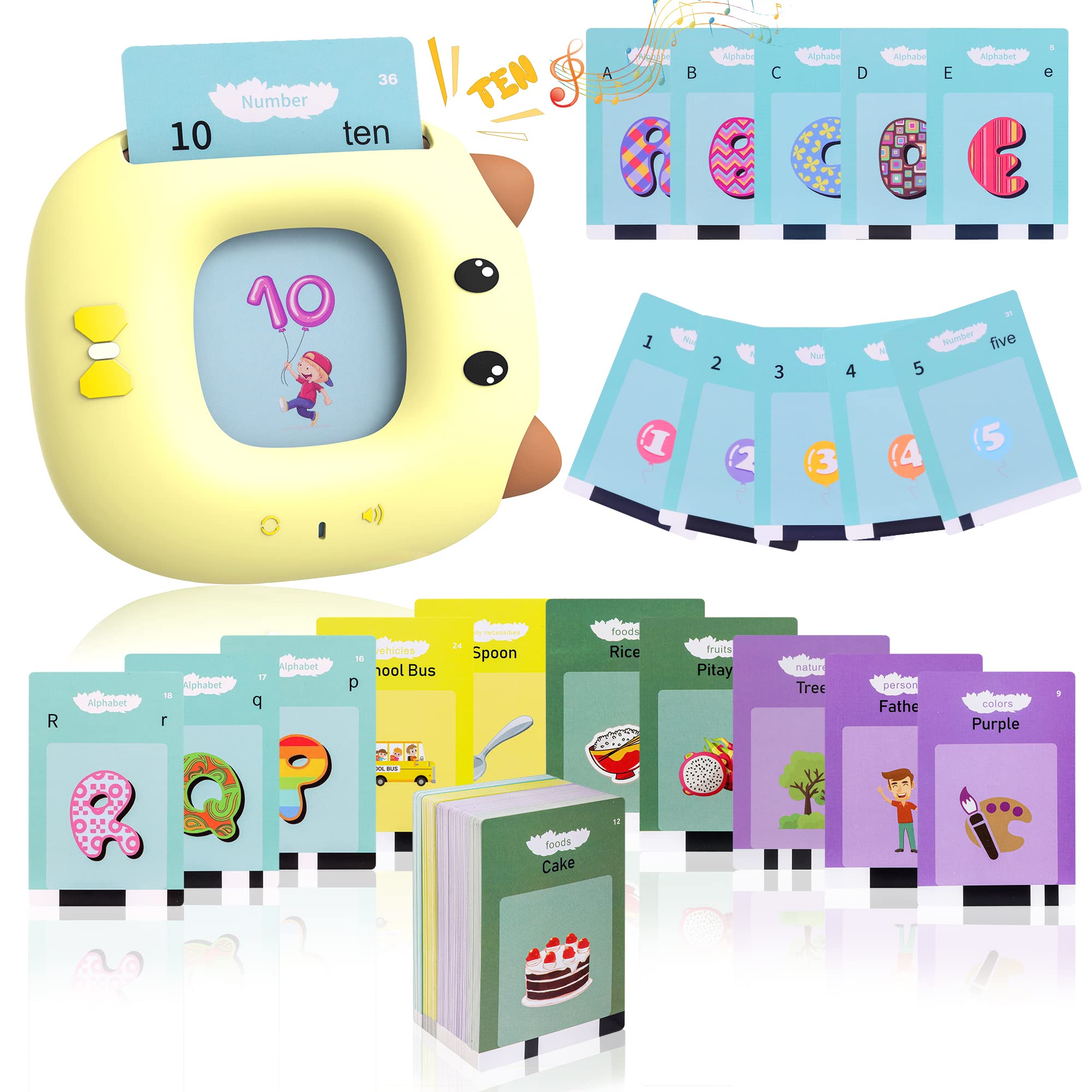 YPAYPAUU Talking Flash cards for Toddlers 2-4 Years YPAYPAUU 260 Sight ...