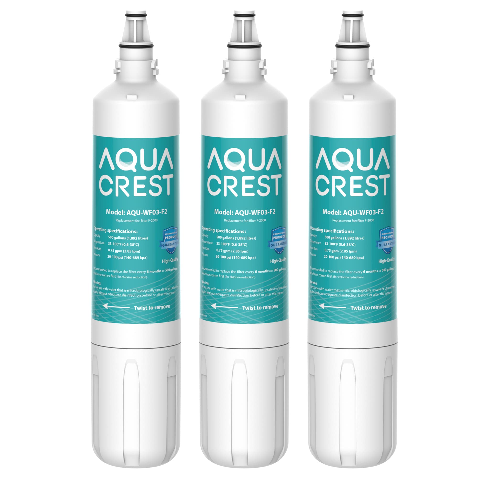 Aqua Crest F-2000 Under Sink Water Filter, Model No.Wf03-F2 ...