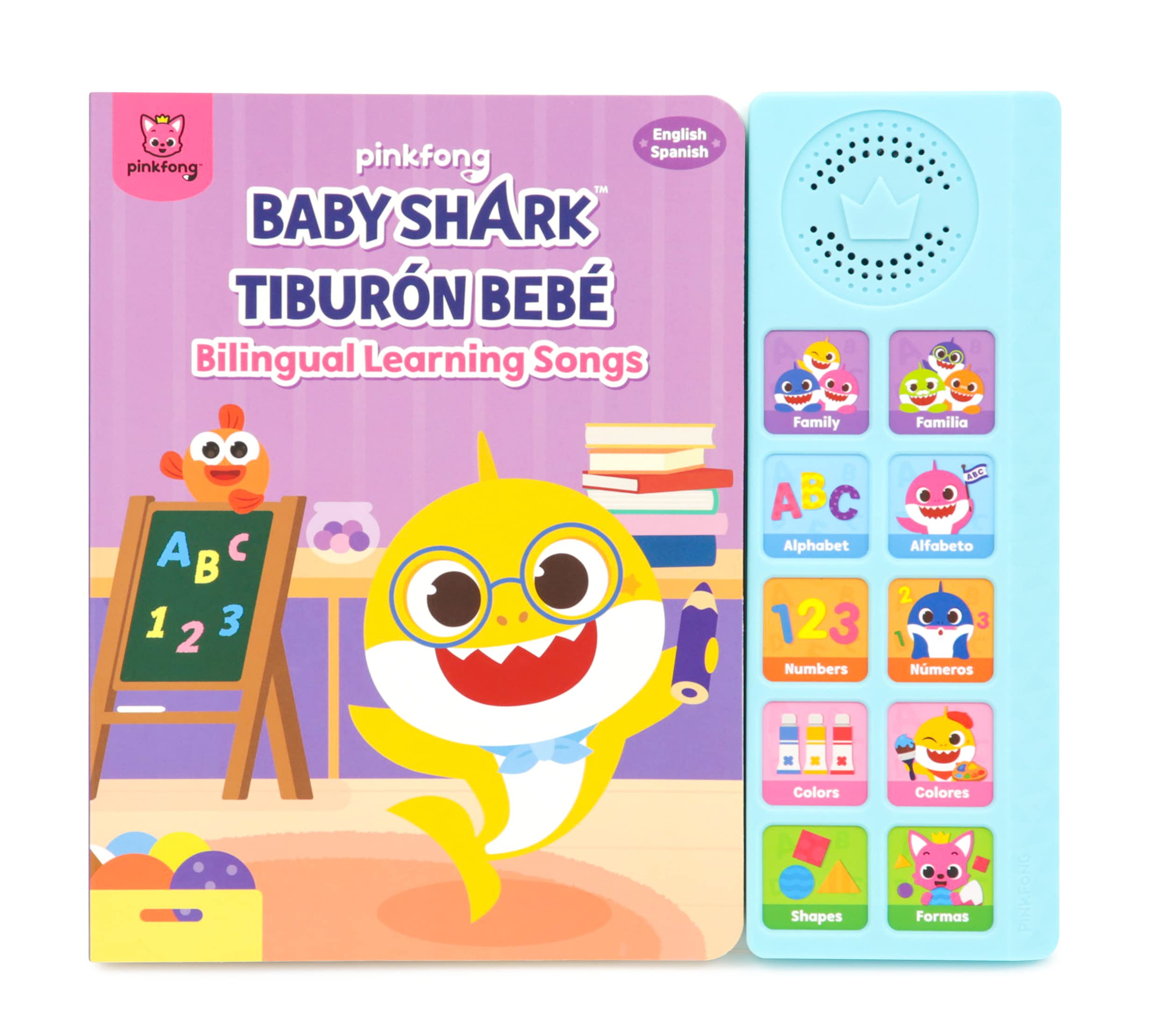 PINKFONG Baby Shark English Spanish Bilingual Learning Songs 10 Button ...