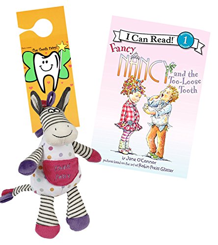 Tooth Fairy Fun Zebra Stuffed Animal Plush Tooth Fairy Pillow w Tooth ...