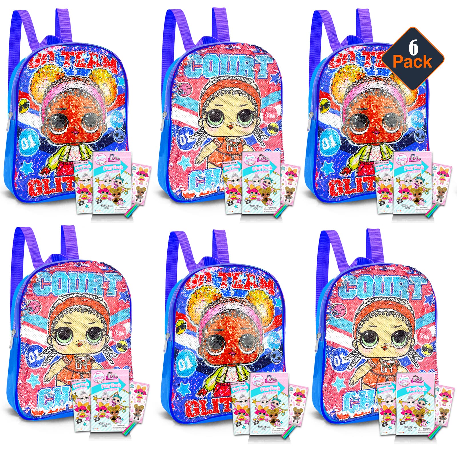 L.O.L. Surprise! Lol Dolls Mini Backpack Set For Girls - Bundle With 6 ...