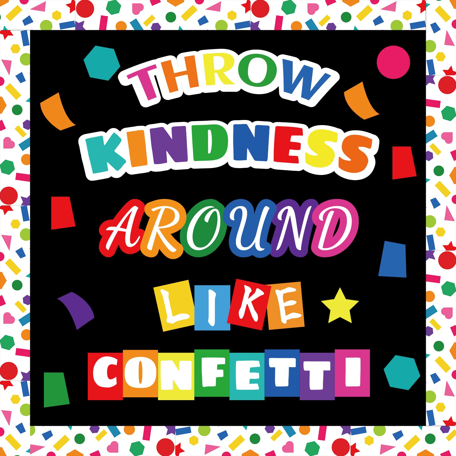 party greeting Classroom Bulletin Board Decoration Set Wall Or Door ...