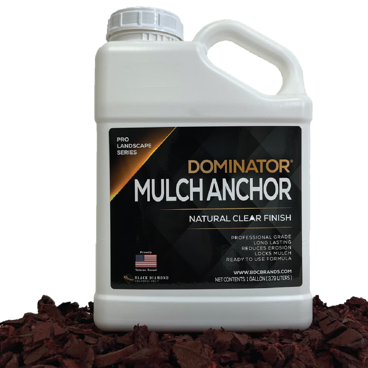 Dominator Mulch Anchor 1 Gallon - Mulch Lock And Pea Gravel Stabilizer ...