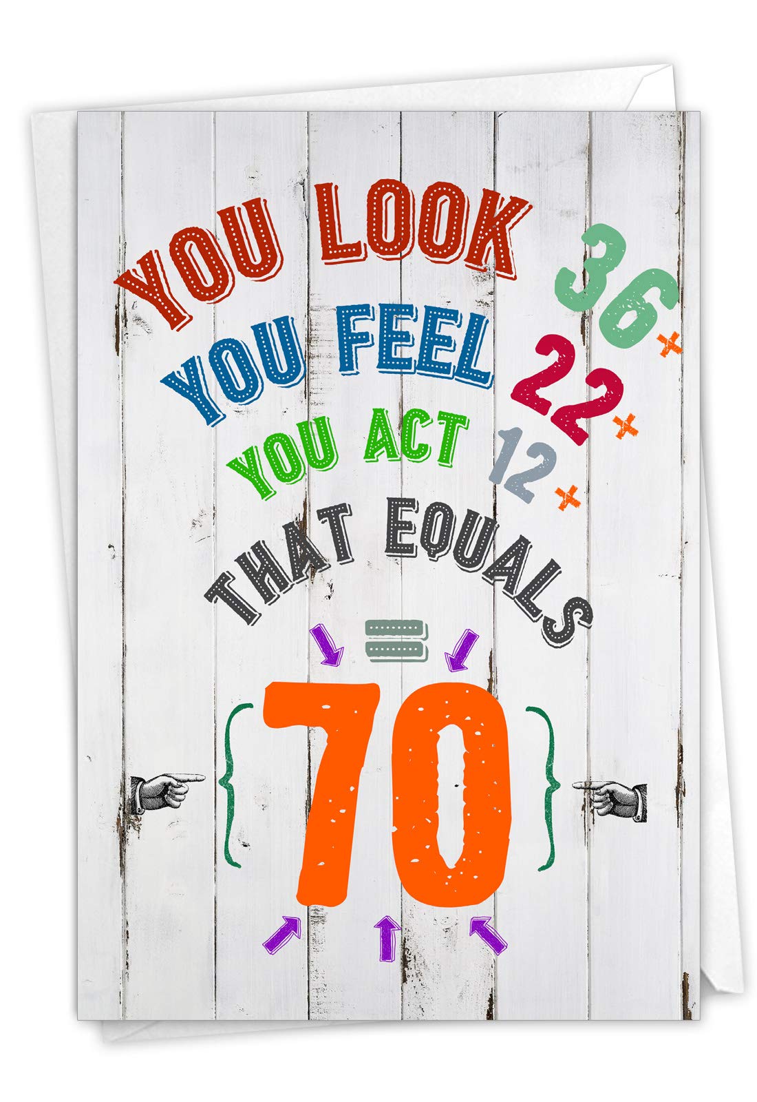 Nobleworks - 70Th Birthday Card Funny - 70 Year Old Humor Notecard ...