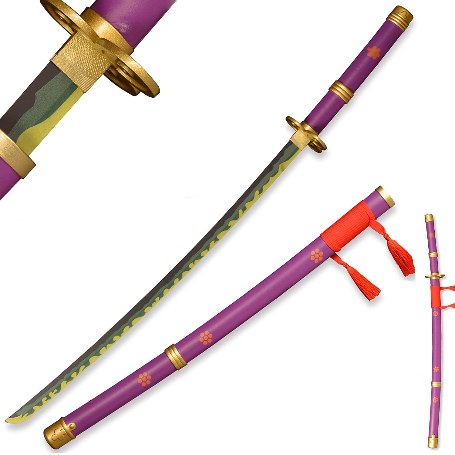 Sword Fort Roronoa Zoro Swords Real Steel Handmade Katana Japanese ...