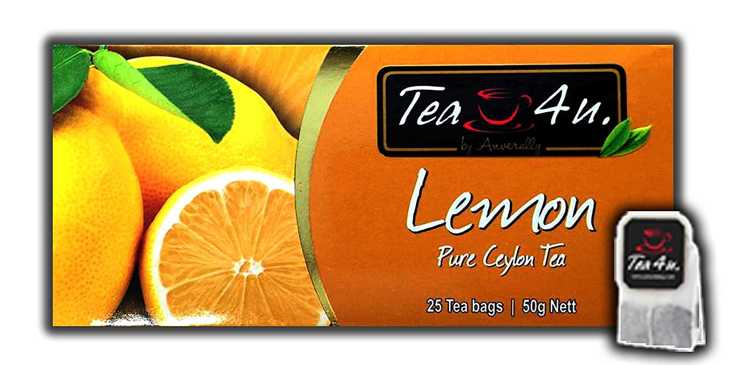 TEA 4U BY ANVERALLY Tea4U Flavored Black Teabags - Original Ceylon Tea ...