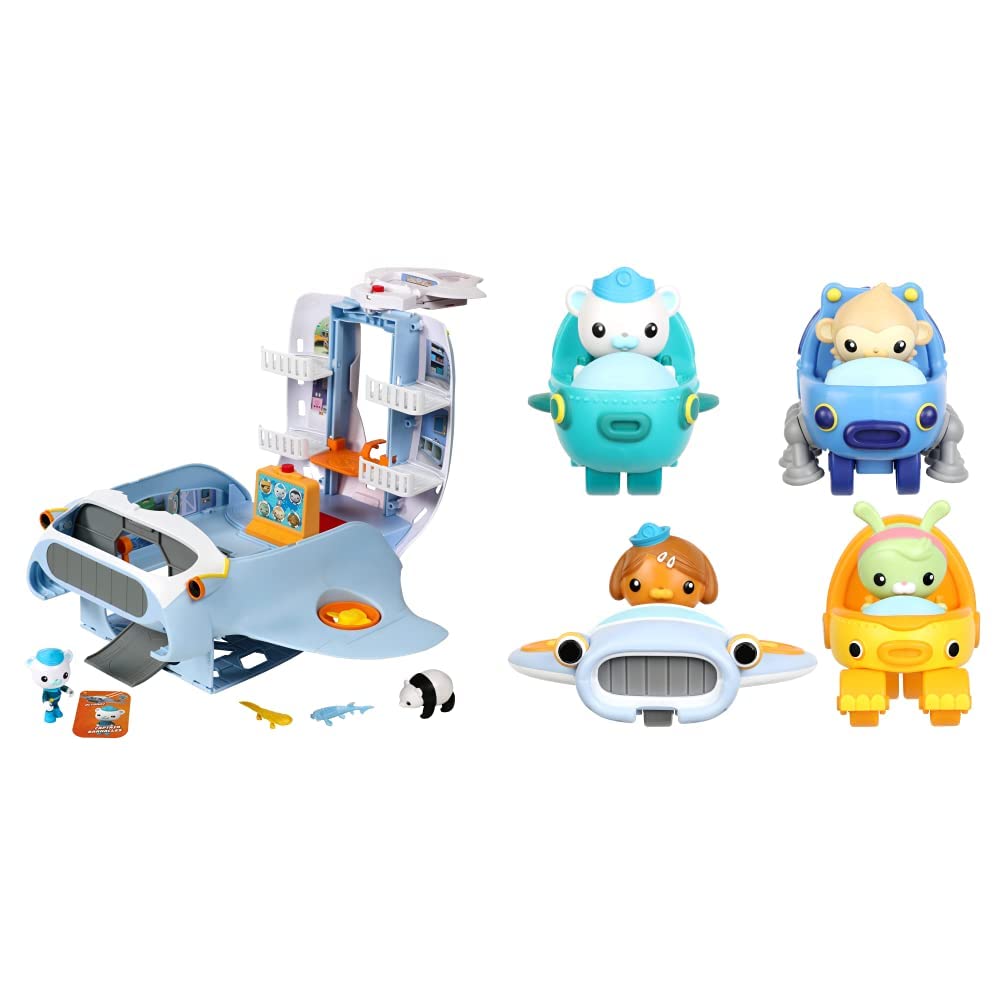 Disney Octonauts Above Beyond Octoray Transforming Playset 7 Pieces 25 ...