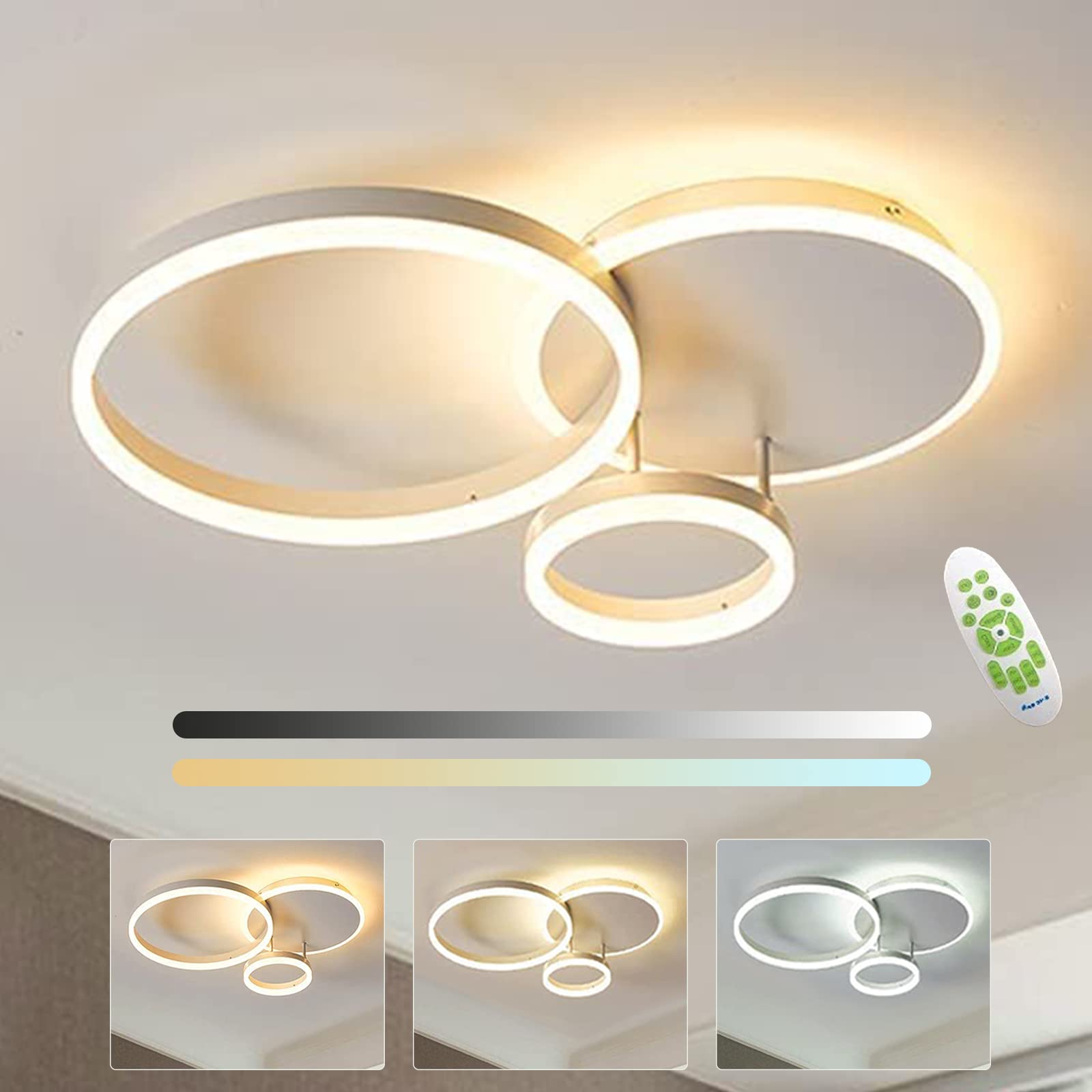 KAUcQI Dimmable Lighting Fixtures ceiling, Modern ceiling Light of ...