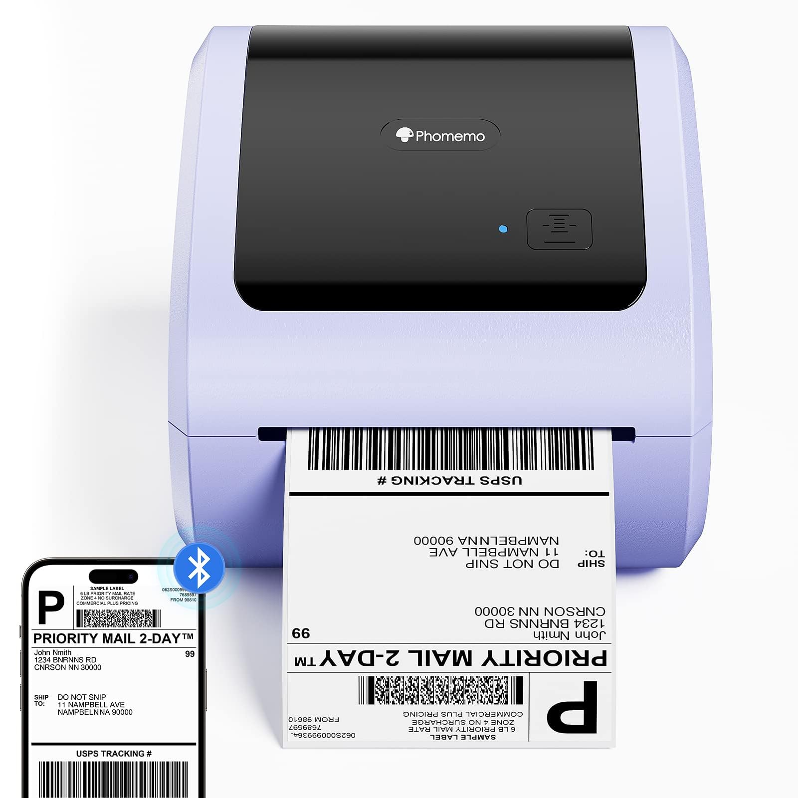 Phomemo Bluetooth Thermal Label Printer 4X6 - D520BT Wireless Shipping ...