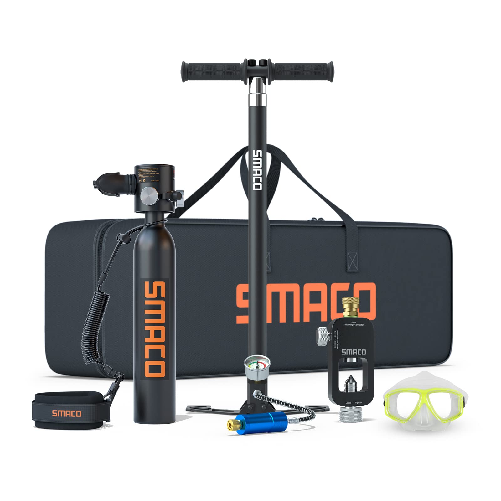 SMAcO S300 Plus Mini Scuba Tank 05L Portable Mini Diving Tank Reusable ...