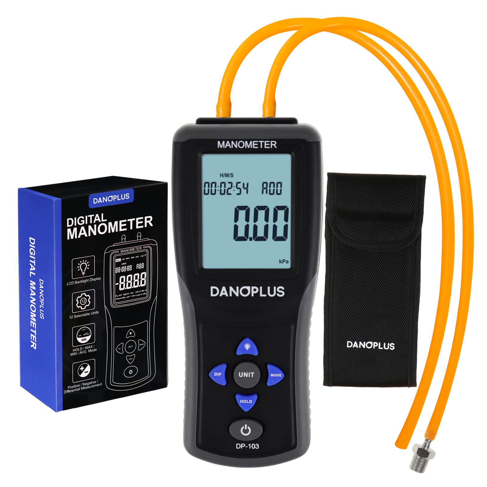DANOPLUS Manometer Digital Manometer gas Pressure Tester Professional ...