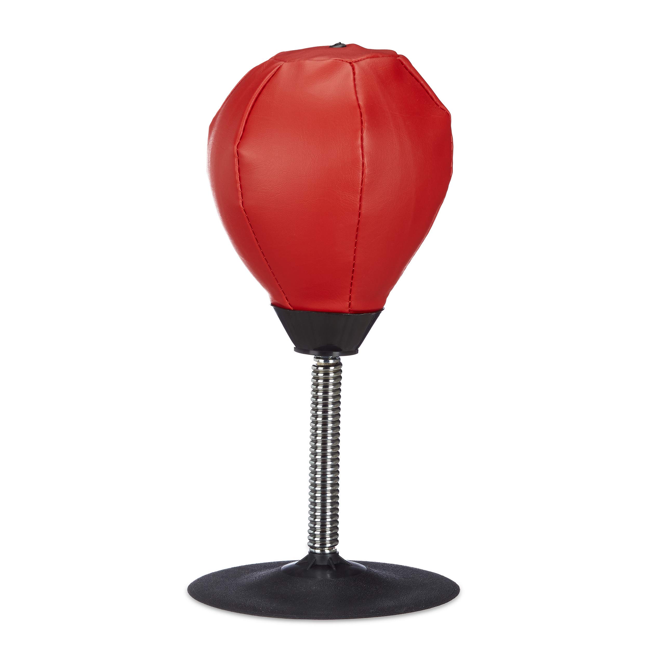 Relaxdays Tabletop Punching Ball, Office Boxing Bag Stand, Mini ...