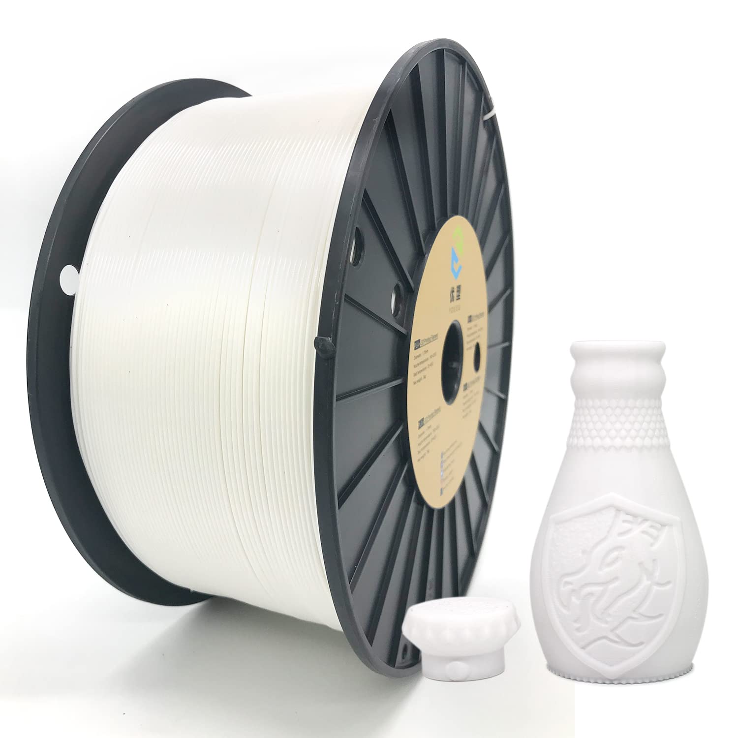 YOUSU PLA Filament 175mm White 3kg Spool High Rigidity PLA Filament 175 ...