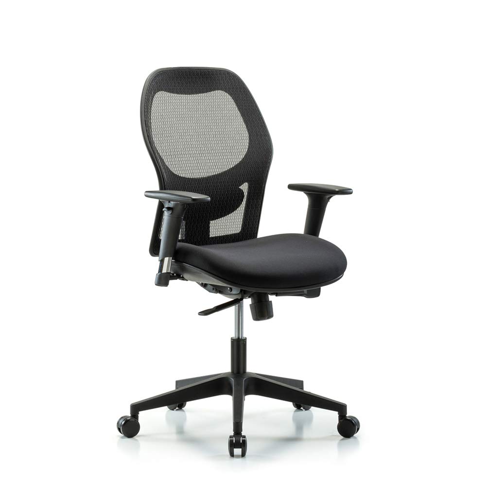 Perch Chairs & Stool Perch Mesh Office Chair, Ergonomic Black Computer ...
