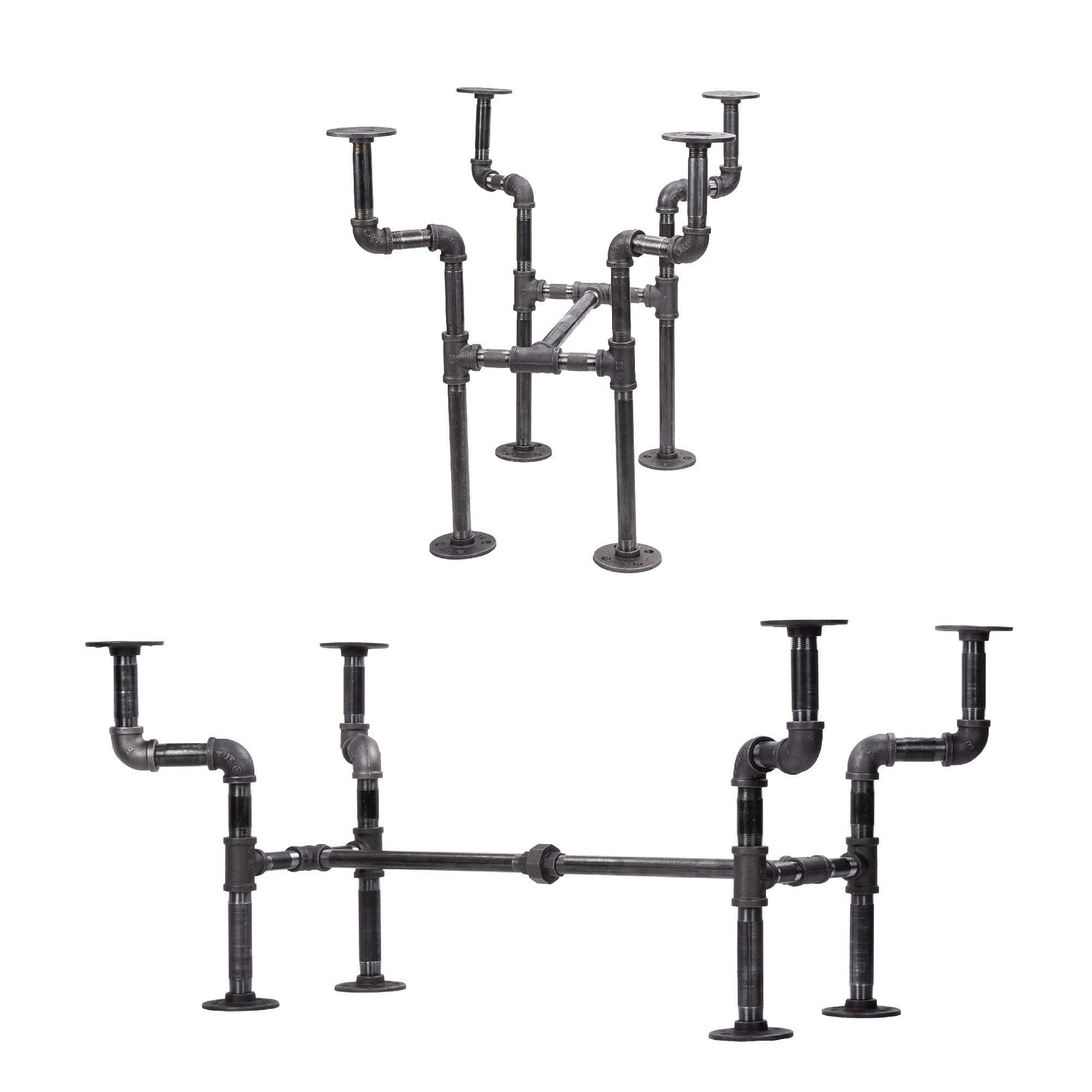PIPE DECOR Streetlights Coffee Table Leg Kit Bundle with Streetlights ...