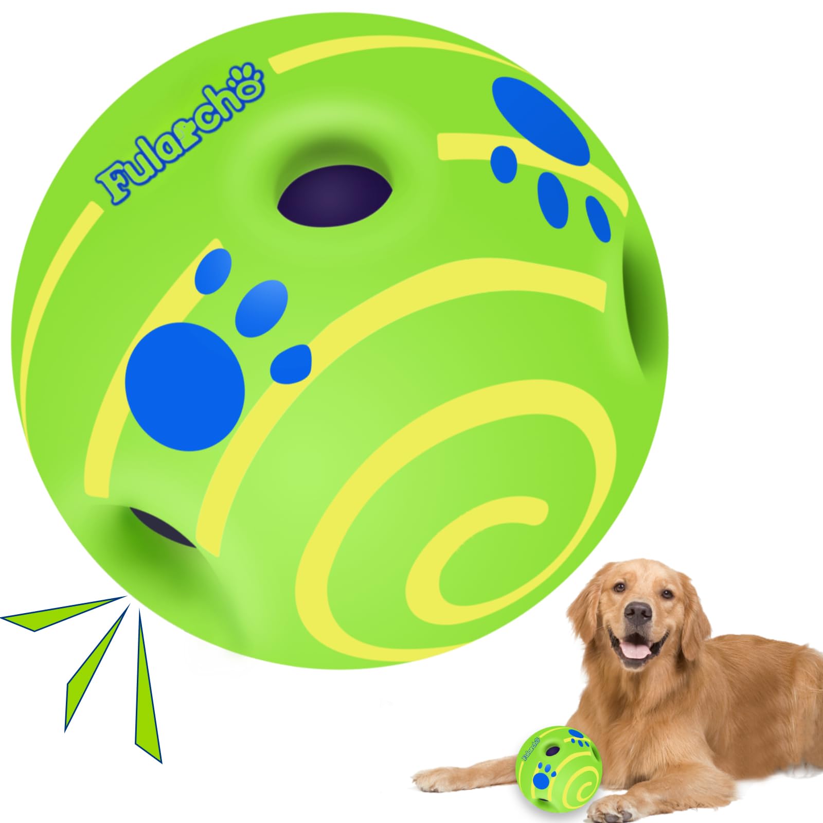 TAUCHGOE Interactive Dog Toys Wobble Giggle Dog Ball for Medium Large ...