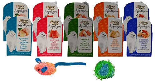 Fancy Feast Appetizers Gourmet Cat Complement 5 Flavor Variety 10 Can ...