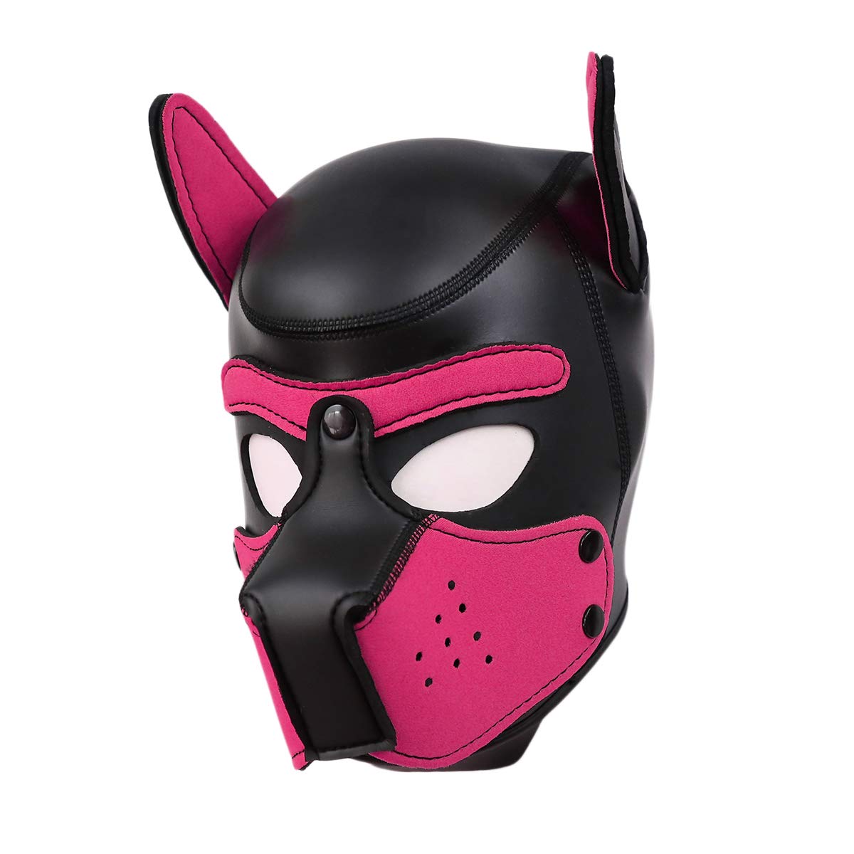 Moleney Adults Neoprene Puppy Hood Mask, Removable Cosplay Dog Full ...